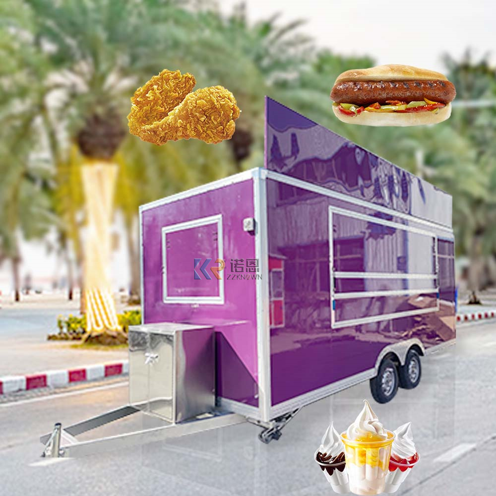 KN-FS-500 Hot Dog Fast Food Cart Ice Mobile Food Truck With Full ...